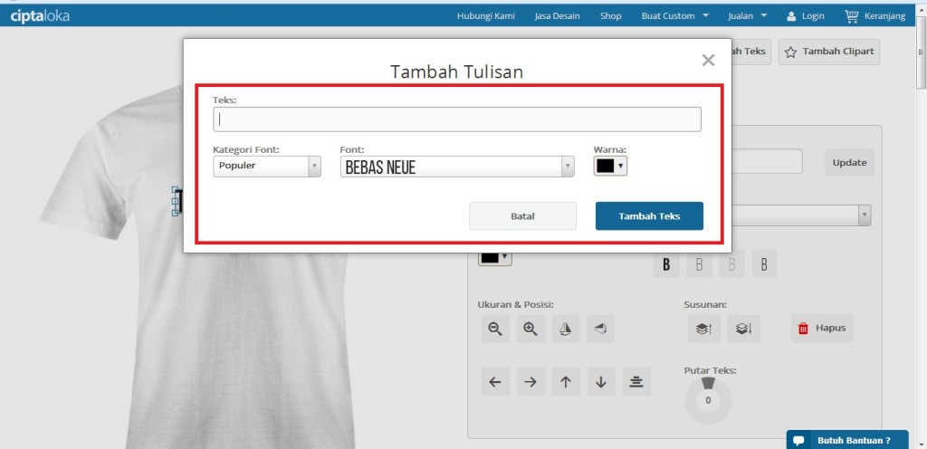 Hanya 23 Menit! Beginilah Cara Membuat Desain Kaos Tulisan